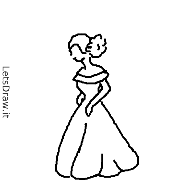 How to draw bride / chewo8u33.png / LetsDrawIt