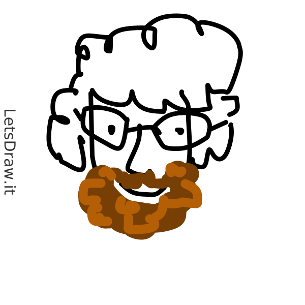 How to draw bearded lady / cjbsesg3f.png / LetsDrawIt