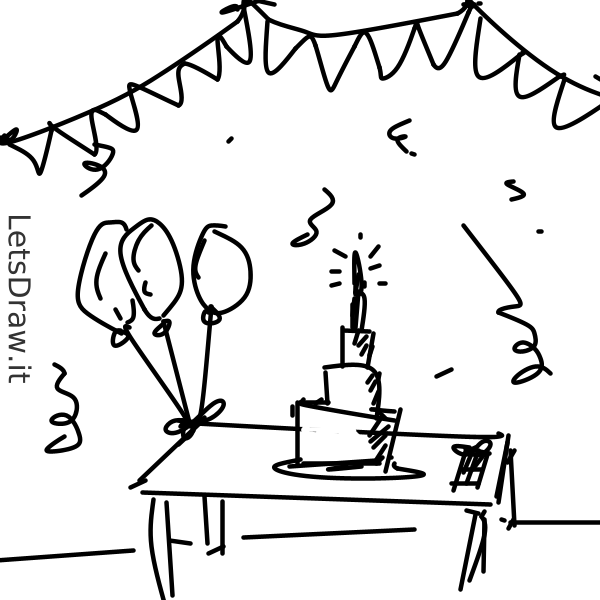How to draw birthday / ckiprnbi6.png / LetsDrawIt