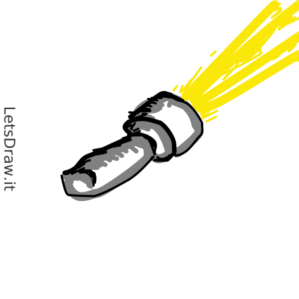 How to draw flashlight / cngzn7mmd.png / LetsDrawIt