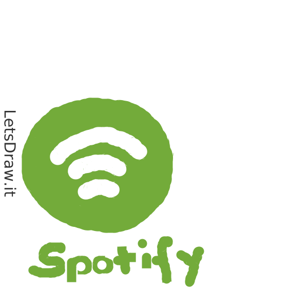 How to draw Spotify / cnmzojzs5.png / LetsDrawIt