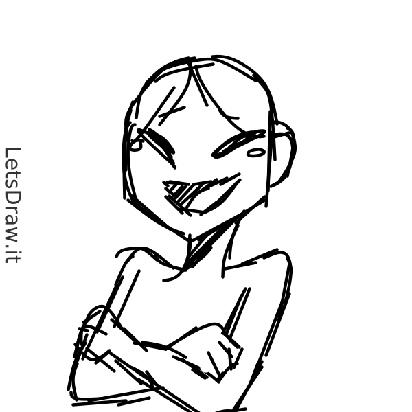 How to draw laughing / cnwmkrwht.png / LetsDrawIt