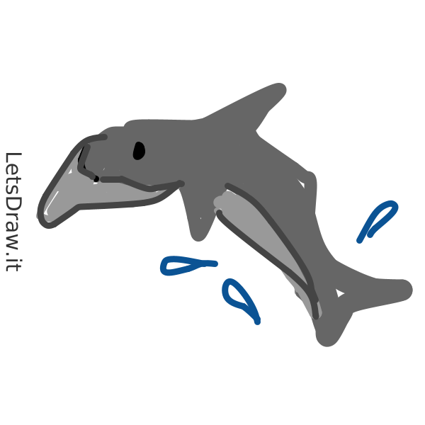 How to draw dolphin / cobngphk7.png / LetsDrawIt