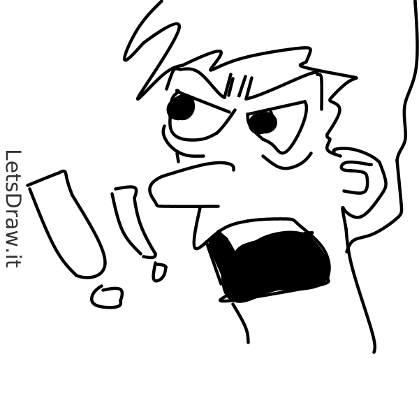 How to draw exclamation mark / cpf6dajf3.png / LetsDrawIt