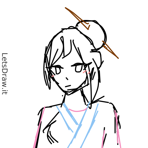 How to draw asian / csfhpmc79.png / LetsDrawIt