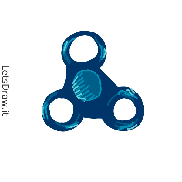 How to draw fidget spinner / cudjfo5b7.png / LetsDrawIt