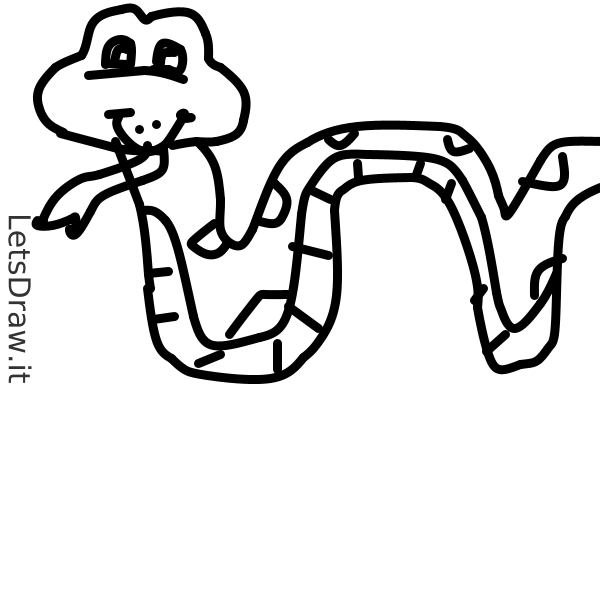 How to draw grass snake / cx93czwqf.png / LetsDrawIt