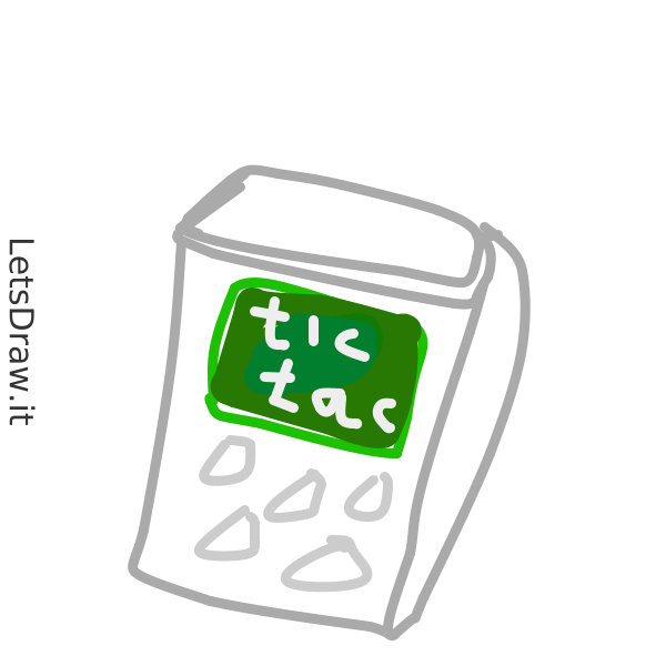 How to draw Tic Tac / LetsDrawIt