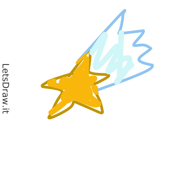How to draw shooting star / czgtmi8o8.png / LetsDrawIt