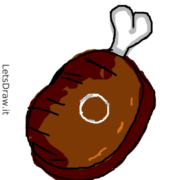 How to draw steak / d5erowe8k.png / LetsDrawIt