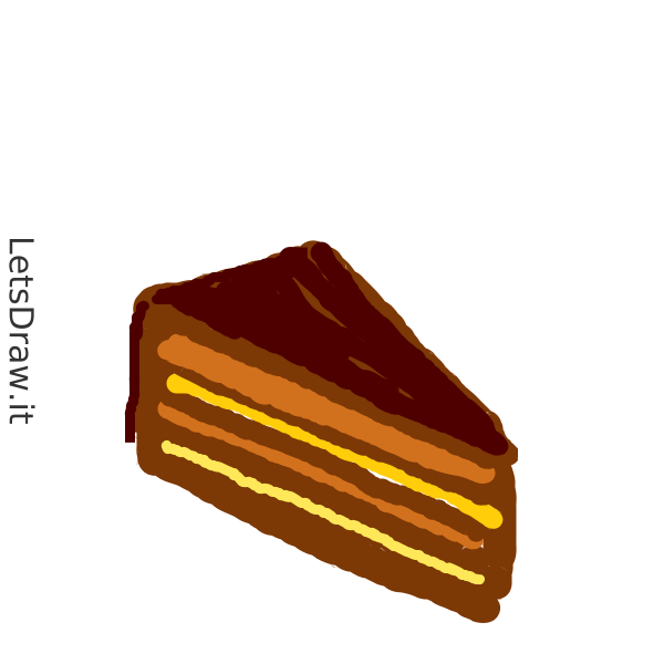 How to draw chocolate cake / d6tro8j3g.png / LetsDrawIt
