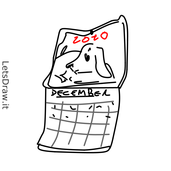 How to draw calendar / daeeg7adm.png / LetsDrawIt