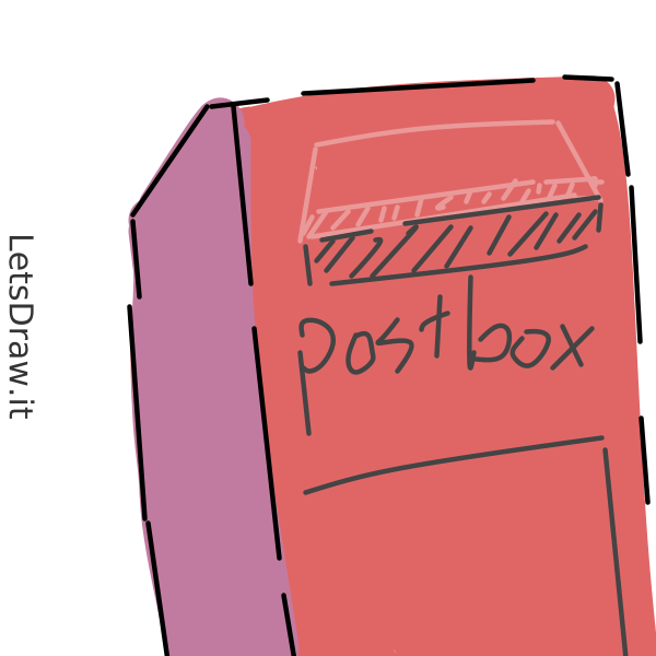 How to draw postbox / dao5fmiaq.png / LetsDrawIt