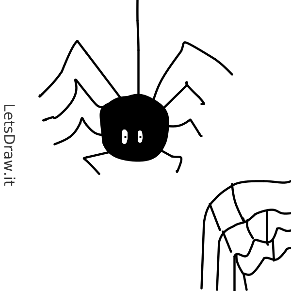 How to draw spider / dat8eq7o4.png / LetsDrawIt