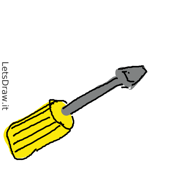 How to draw screwdriver / dbtrdcdda.png / LetsDrawIt