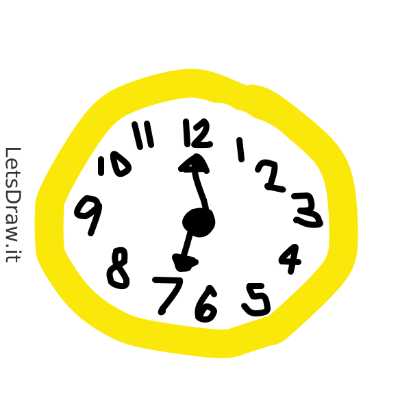 How to draw clock / LetsDrawIt