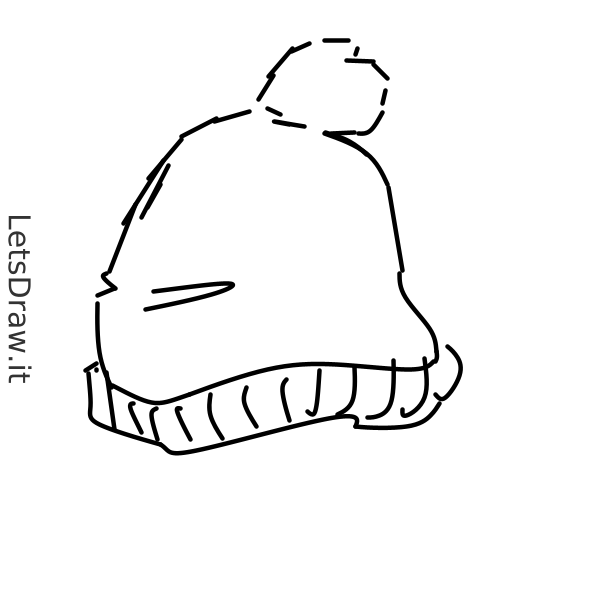 How to draw winter hat / dfj6m4cza.png / LetsDrawIt