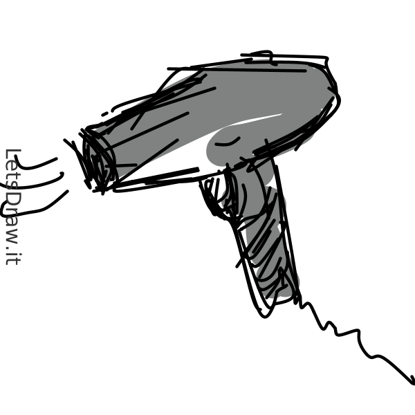 How to draw dryer / LetsDrawIt