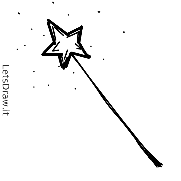 How to draw wand / LetsDrawIt