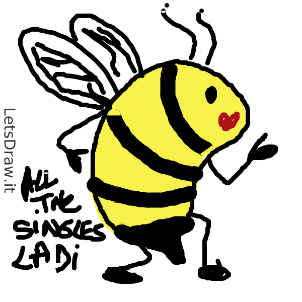 How to draw queen bee / di13oepaf.png / LetsDrawIt