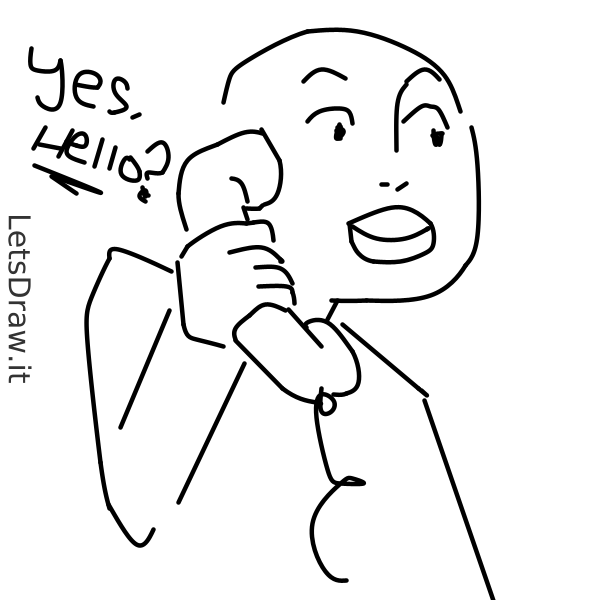 How to draw phone call / dijxdmtxd.png / LetsDrawIt