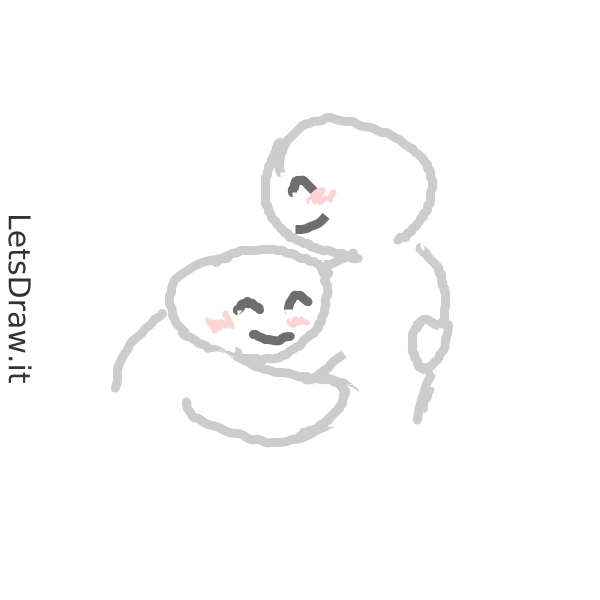 How to draw hug / djenx5fre.png / LetsDrawIt