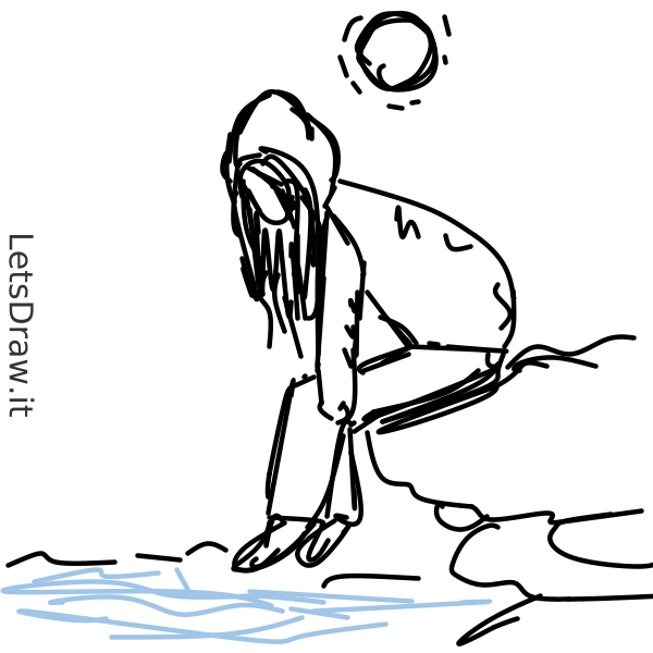 How to draw lonely / dk6g88eej.png / LetsDrawIt