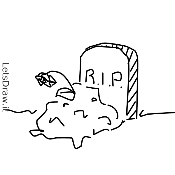 How to draw tombstone / dmebsm48.png / LetsDrawIt