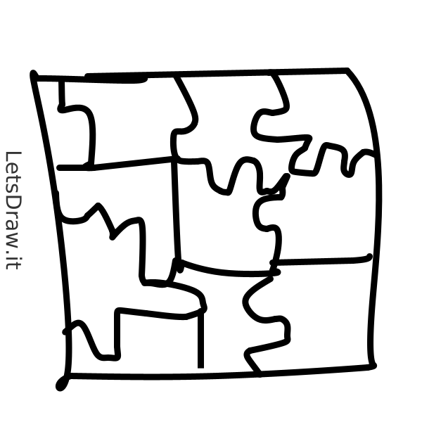 How to draw puzzle / dmtudhus6.png / LetsDrawIt