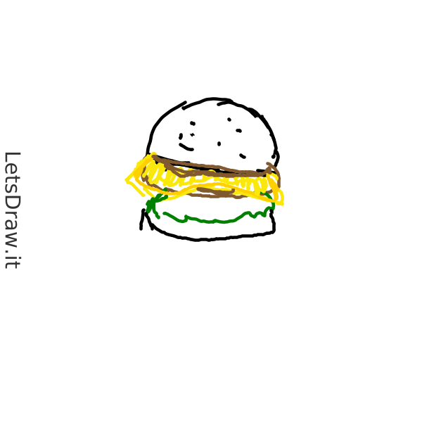 How to draw cheeseburger / do7fpcki5.png / LetsDrawIt