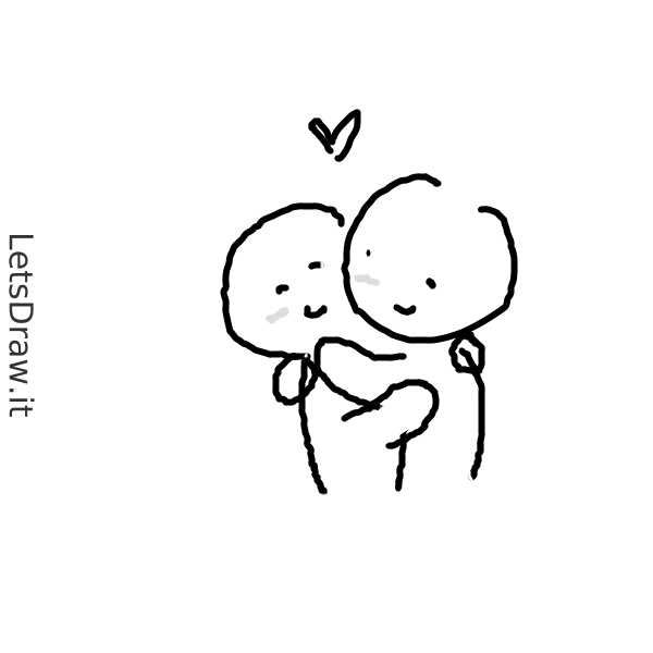 How to draw hug / do9uuenzh.png / LetsDrawIt