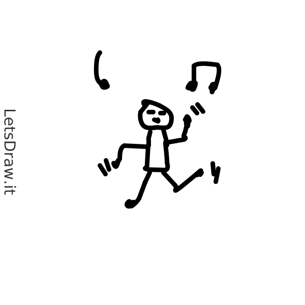 How to draw dance / doxqkb739.png / LetsDrawIt
