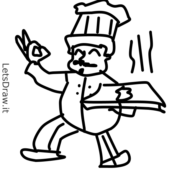 How to draw chef / dqzxn36wg.png / LetsDrawIt