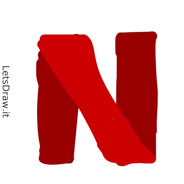 How to draw netflix / drphfsk1a.png / LetsDrawIt