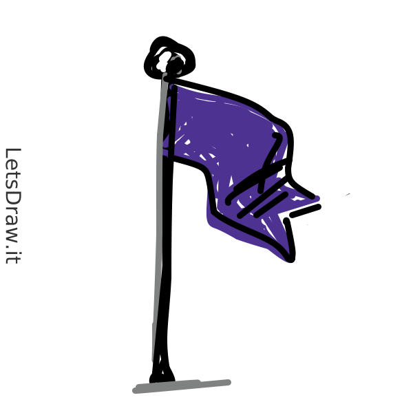 How to draw flag / drr9oyt8.png / LetsDrawIt