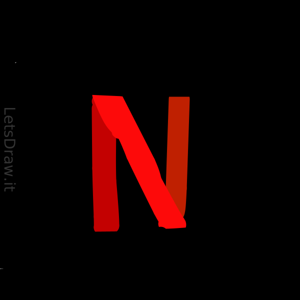 How to draw netflix / ds4ikttje.png / LetsDrawIt