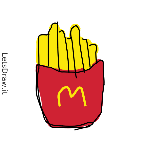 How to draw french fries / dsa7bgoja.png / LetsDrawIt