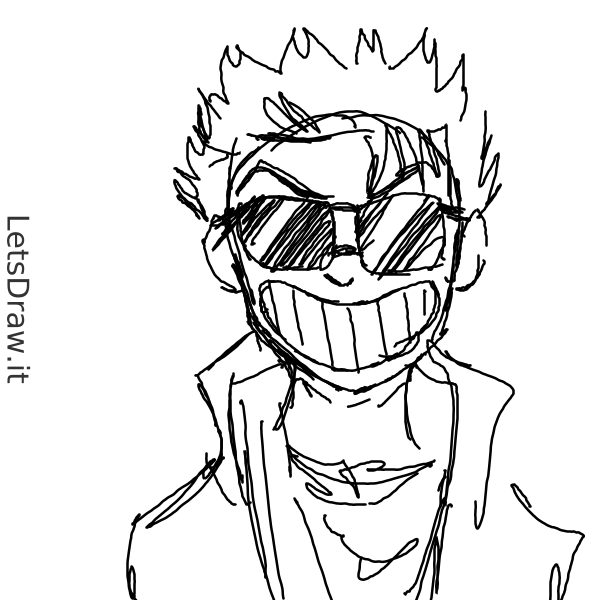 How to draw bad boy / LetsDrawIt