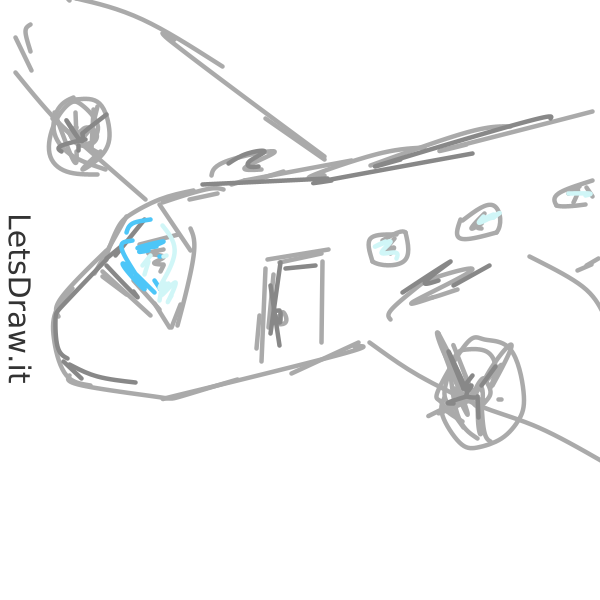 How to draw airplane / dt16mhe8j.png / LetsDrawIt