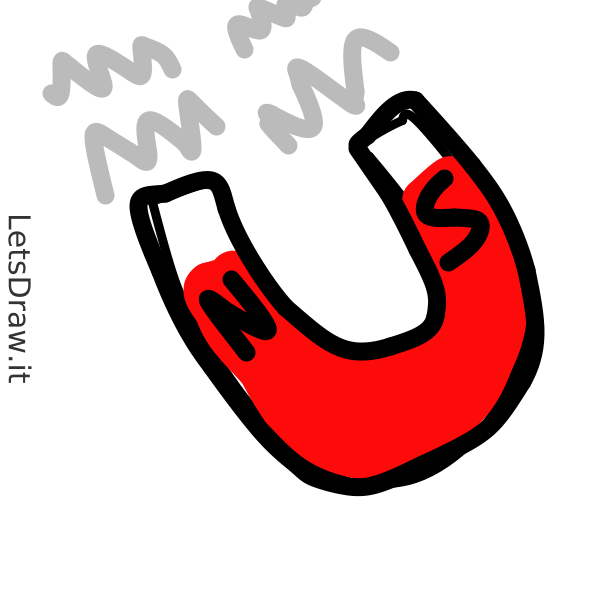How to draw magnet / dxykkbds5.png / LetsDrawIt