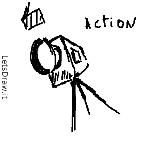 How to draw video camera / dyd7qdxg7.png / LetsDrawIt