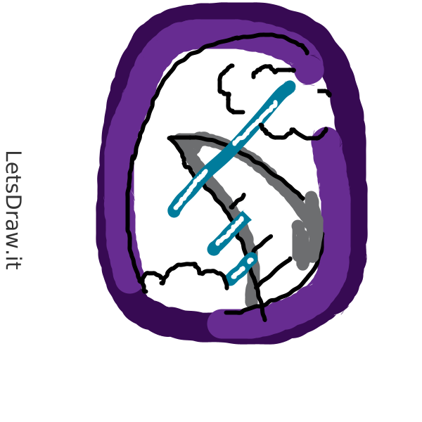 How to draw view from an airplane window / dzbzqczjs.png / LetsDrawIt
