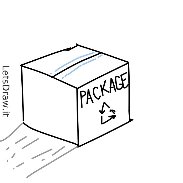 How to draw package / LetsDrawIt