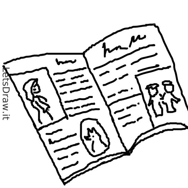 How to draw magazine / e6wgofu1c.png / LetsDrawIt