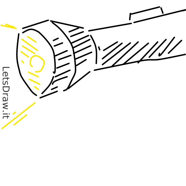 How to draw flashlight / e7hqnx64h.png / LetsDrawIt