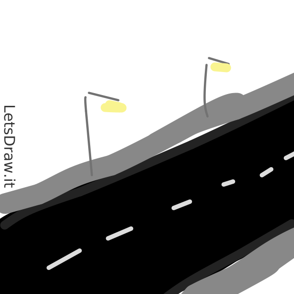 How to draw road / e7p1pkipx.png / LetsDrawIt