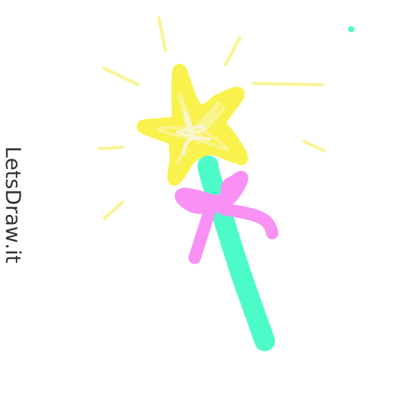 How to draw magic wand / e7tpkafzb.png / LetsDrawIt