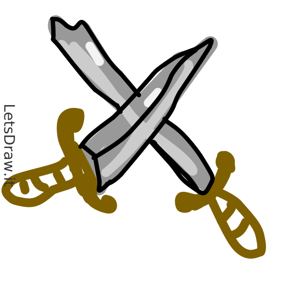 How to draw Swords / e856gz7tp.png / LetsDrawIt
