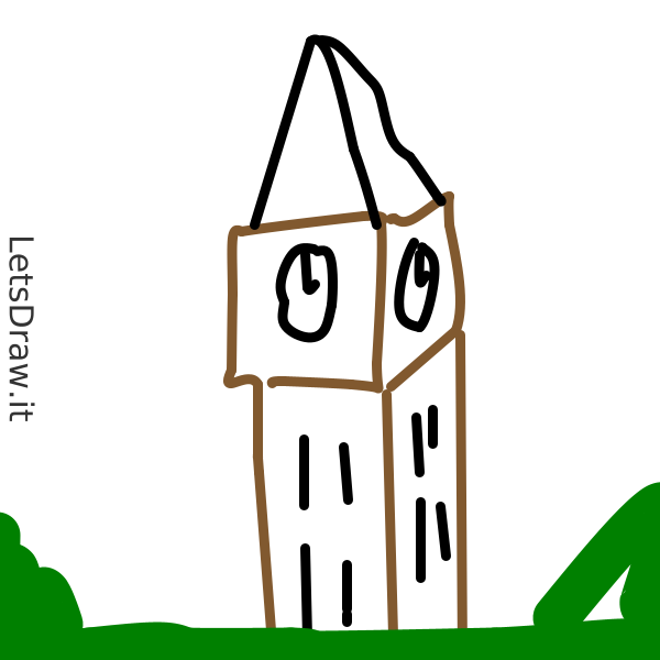 How to draw tower / e88indmiu.png / LetsDrawIt