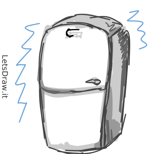 How to draw fridge / ed1x895b5.png / LetsDrawIt